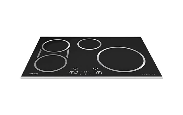 Tope de cocina de Inducción – Inducta Black 76 - Vetrux