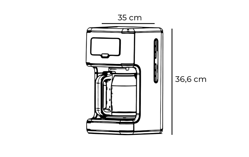 Cafetera de Mesa - Caffora - Vetrux